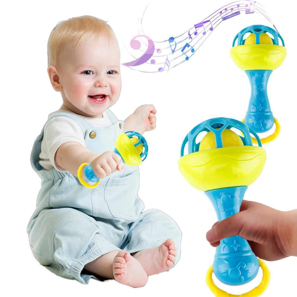 VWRXBZ Water Boiled Soothing Early Childhood Soft Rubber Bells Toy with ...