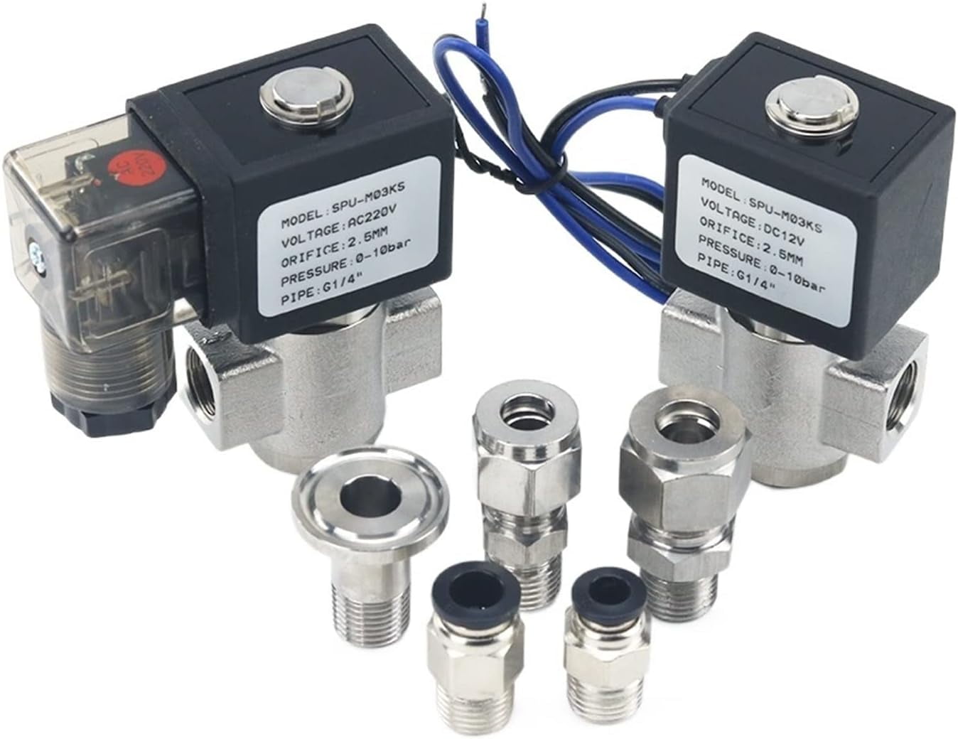 VX2120-08-SS-NO 1/4quot; Normally Open Stainless Steel Body 2-Way ...
