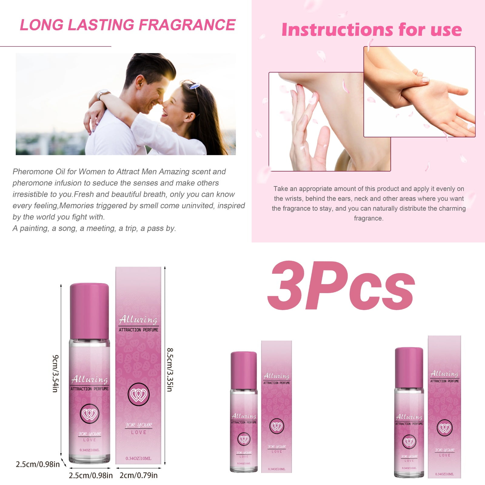 Vxararl Pheromone Perfume For Women To Attract Men With Pure Pheromones To Enhanced Scents And