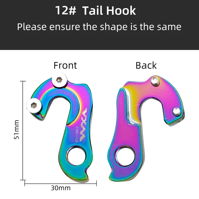 VXM Universal MTB Road Bicycle Hanger,Bike Alloy Rear Derailleur Part ...