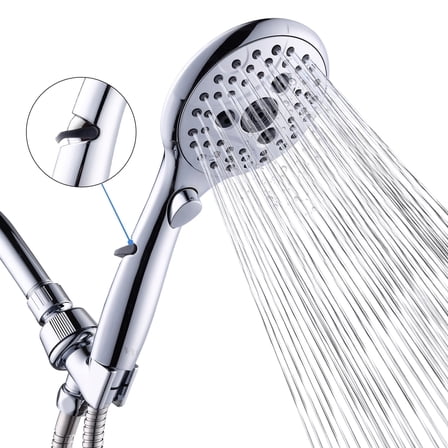 Keeney K747CP Stylewise 5 Function Handheld Shower Kit, Polished Chrome ...
