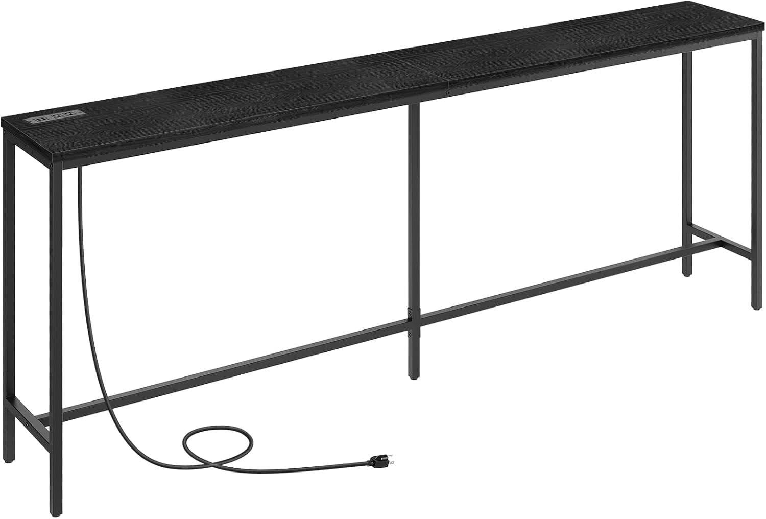 dxynlzq Console Table with Power Outlet 70.9" Narrow Behind Couch Sofa ...