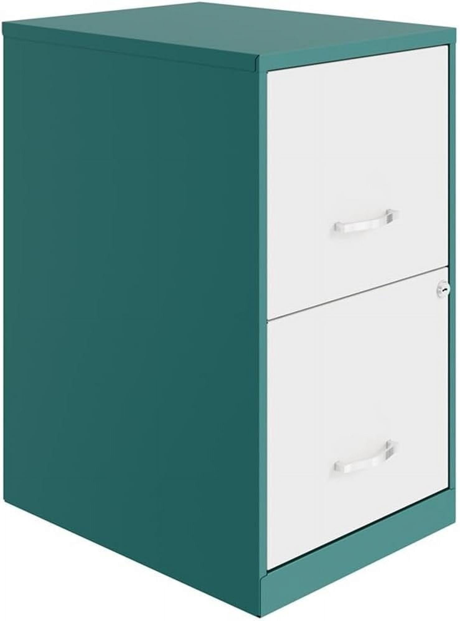 VYIBUION 18" 2-Drawer Metal File Cabinet in Arctic Silver - Walmart.com