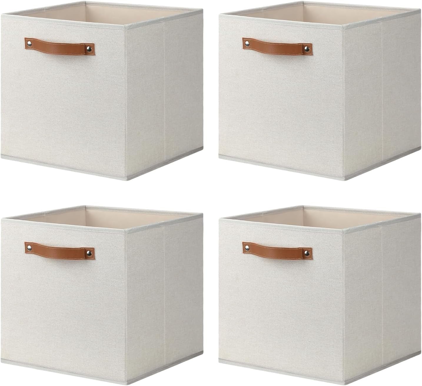 VYIHBO 13x13x13 Storage Cube Bins Foldable Fabric Organizer Bins ...