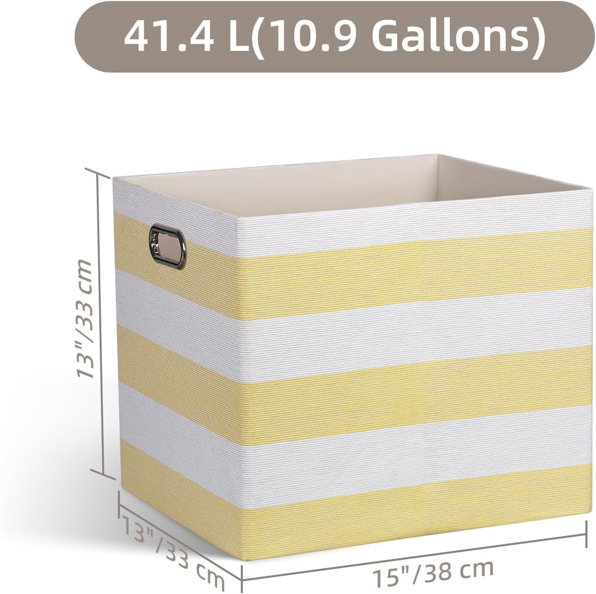 VYIHBO 13x15x13 Storage Cube Bins Foldable Storage Cubes Fabric ...