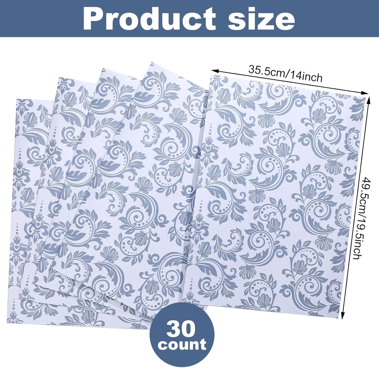 VYIHBO 30 Sheets Floral Scented Drawer Liners 14 x 19.5 Inch Dresser ...
