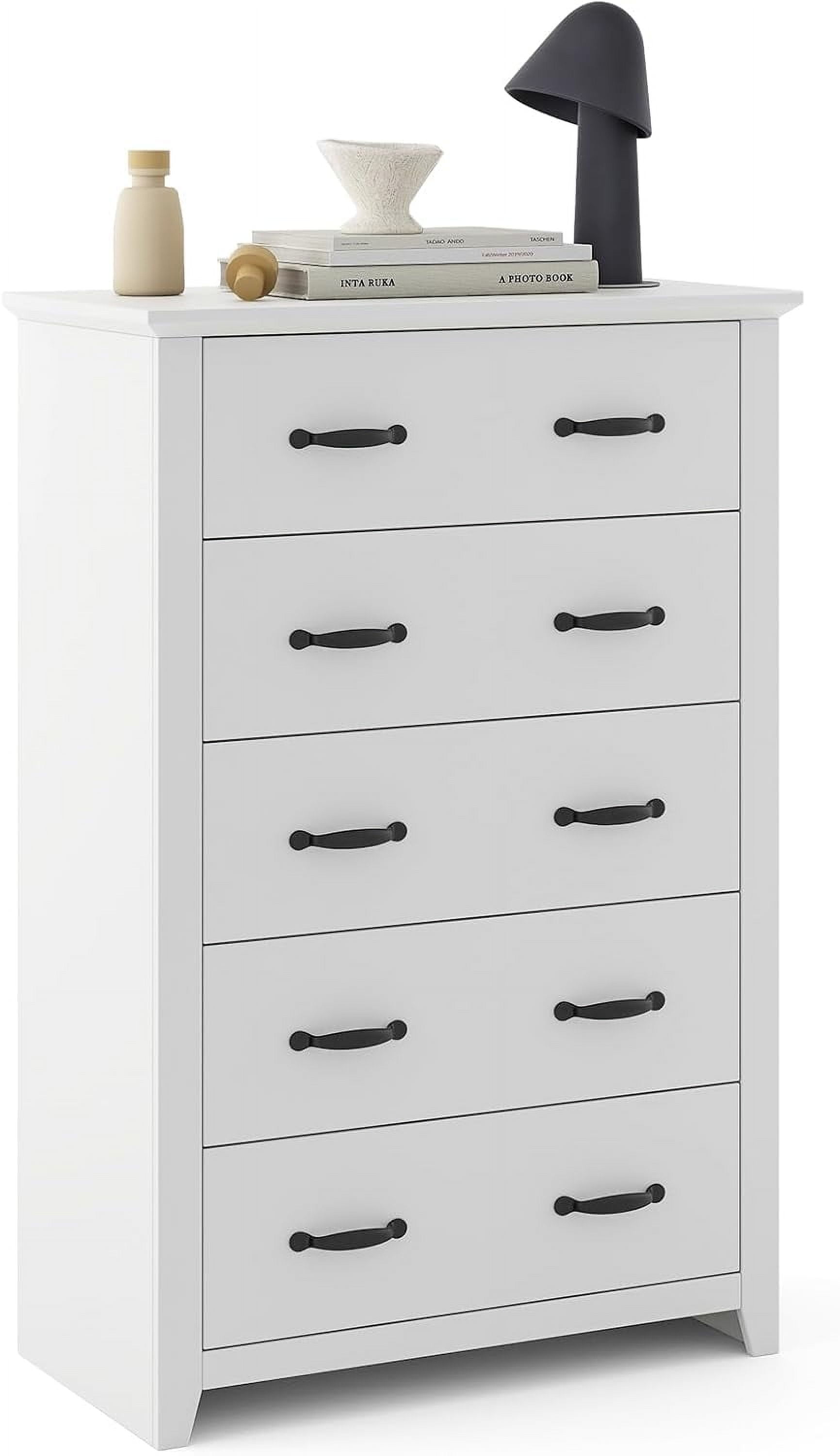 VYIHBO 5-Drawer Chest Dresser 47\u201D Tall Chest of Drawers ...