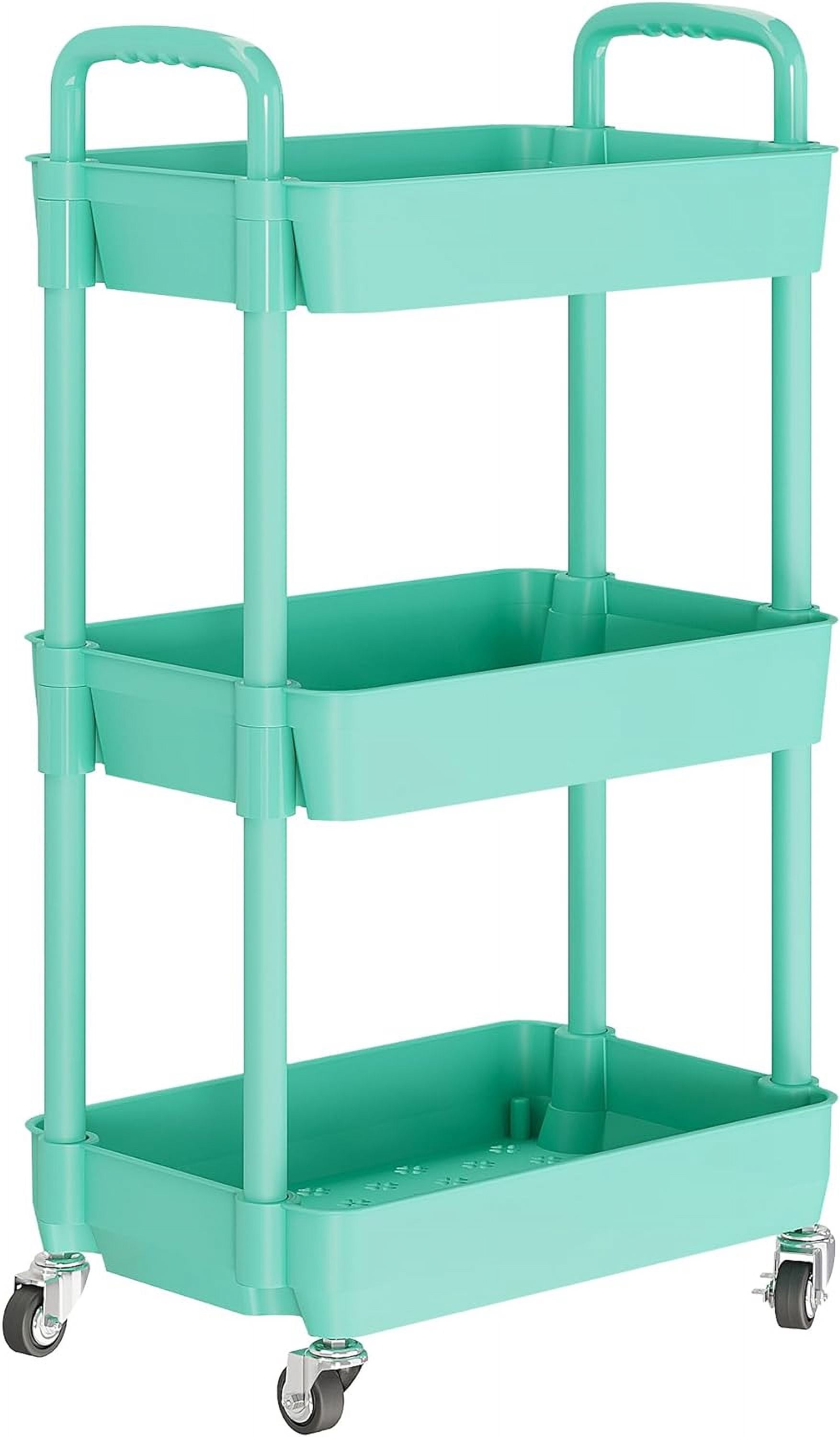 VYIHBO 5-Tier Storage Cart Multifunction Utility Rolling Cart Kitchen ...
