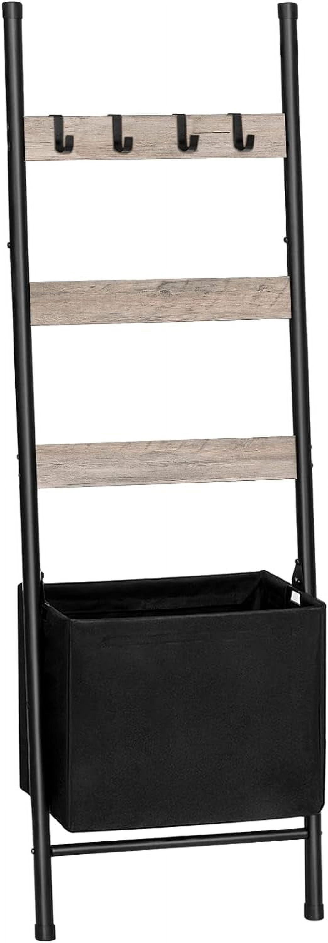 VYIHBO Blanket Ladder with Basket 17.3\u201DL x 63.4\u201DH Towel Rack ...