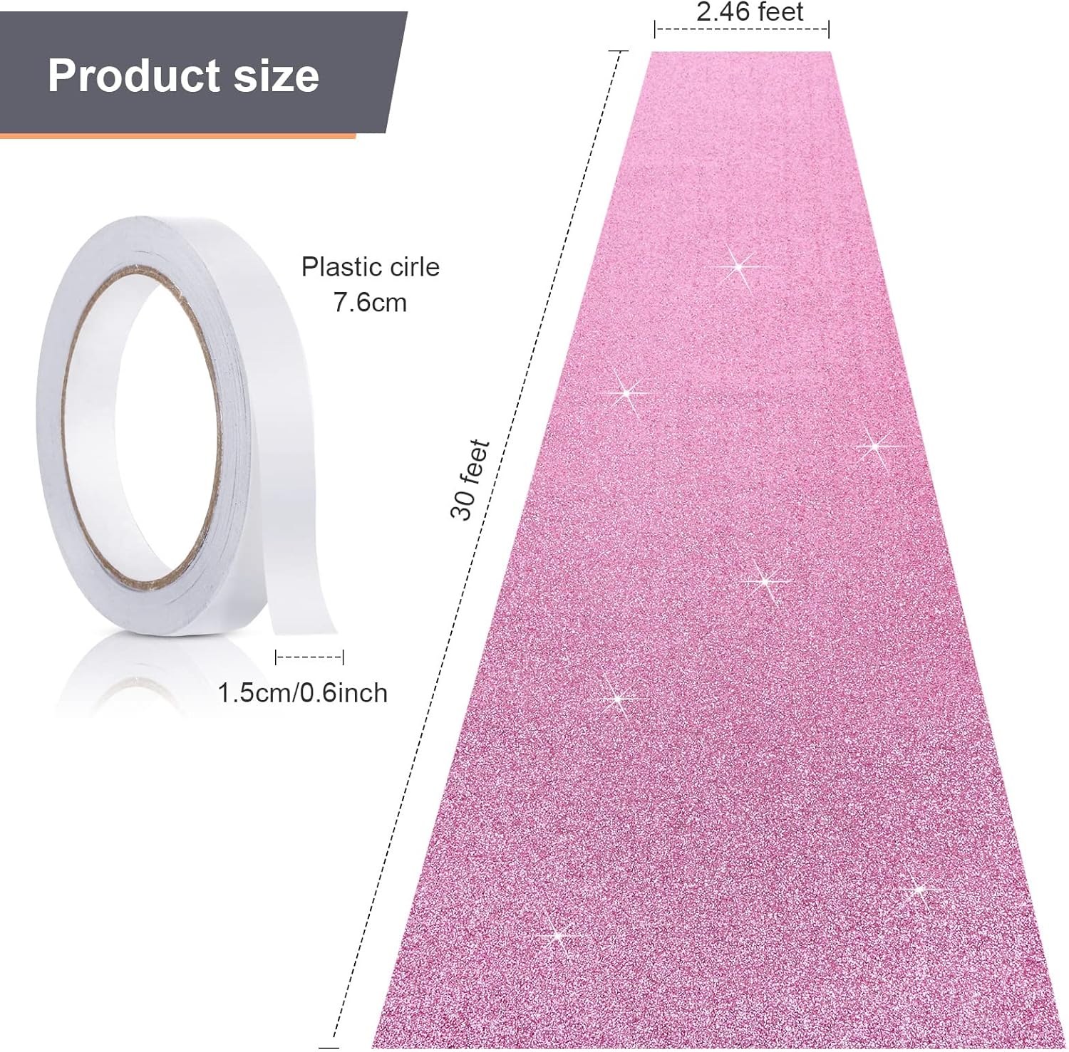 VYIHBO Carpet Runner Runway Rug 55 GSM Thickness with Carpet Tape for ...