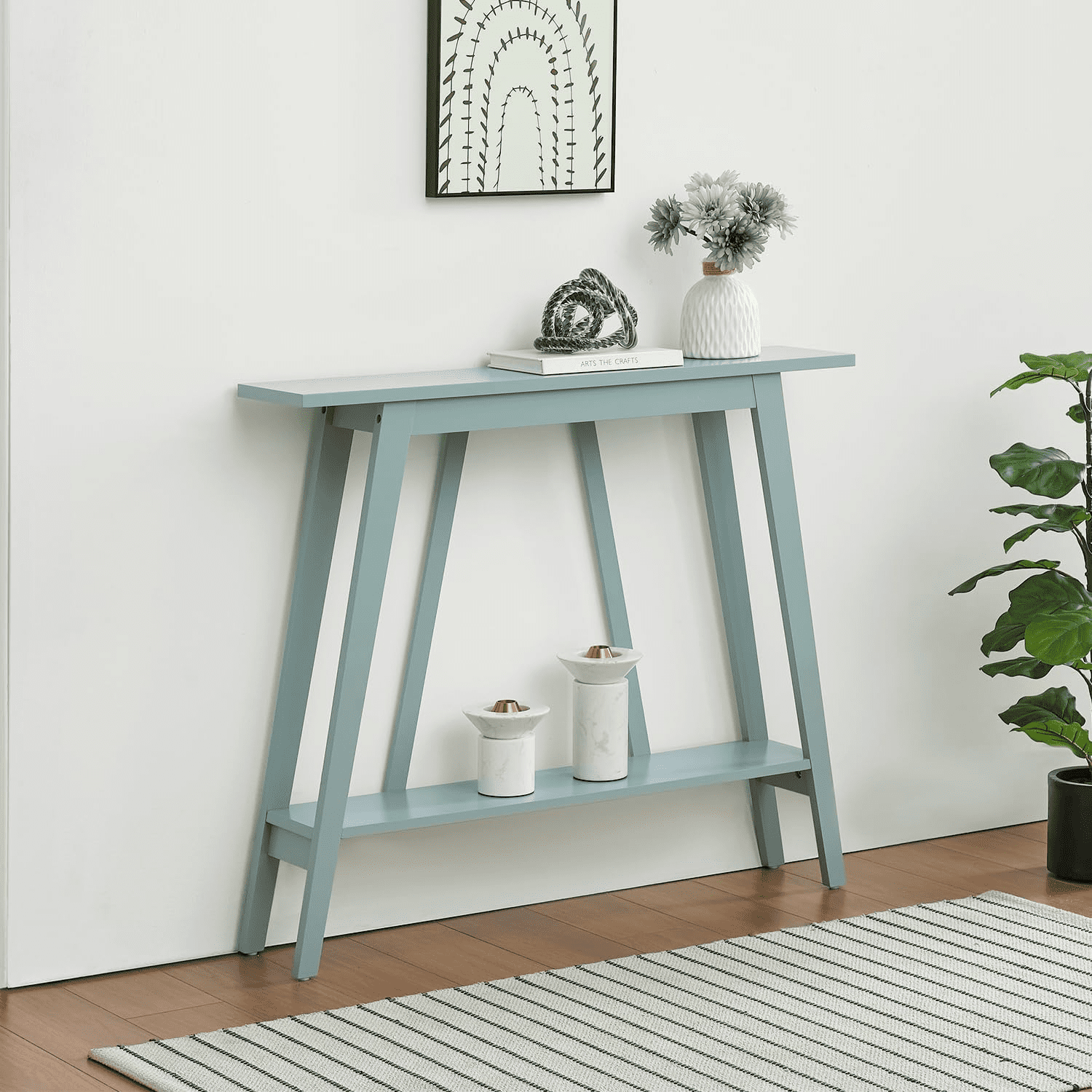 VYIHBO - Console Narrow Sofa with Storage Shelf for Hallway Front Hall Entryway Living Room ...