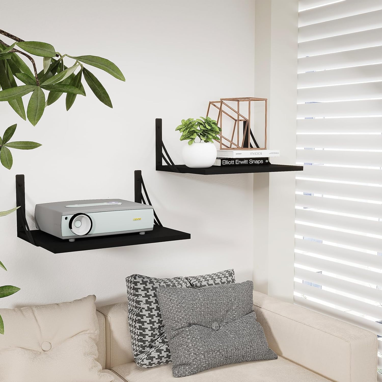 VYIHBO Deep Floating Shelves for Wall 12 Inch Deep Wall Shelves ...