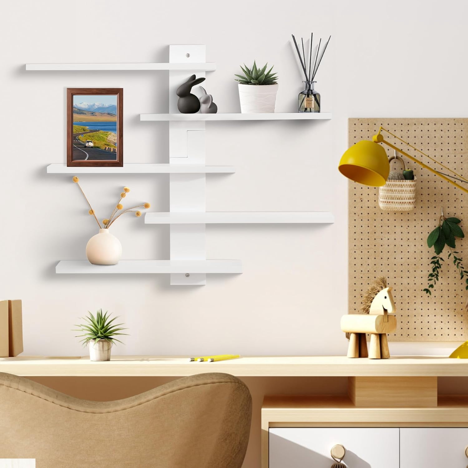 VYIHBO Floating Shelf for Wall for Tonie Shelf Small Wood Display ...
