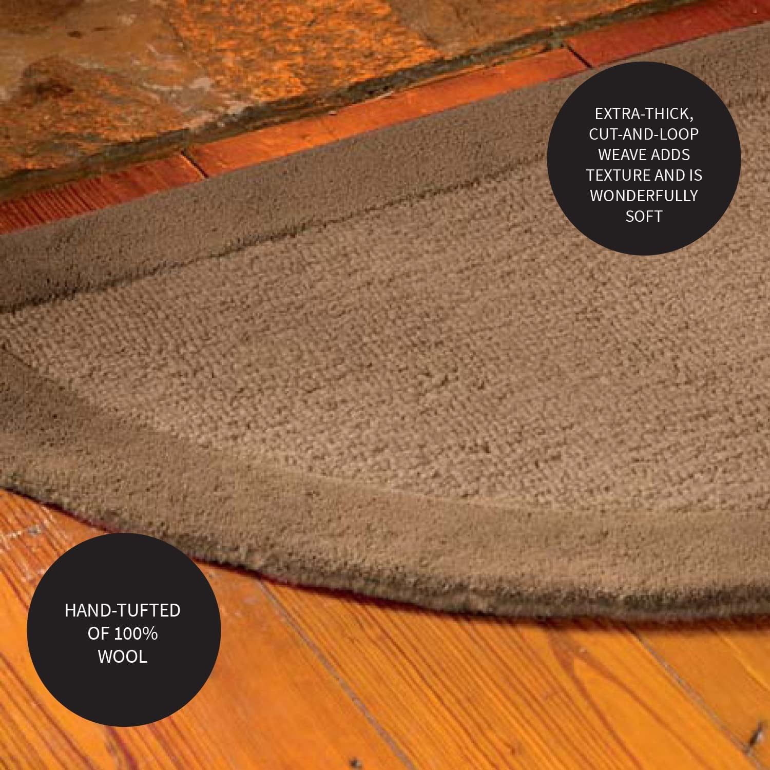 VYIHBO HIOPTY Plow & Hearth 2'x4' Banded Half Round Fireproof Hearth ...