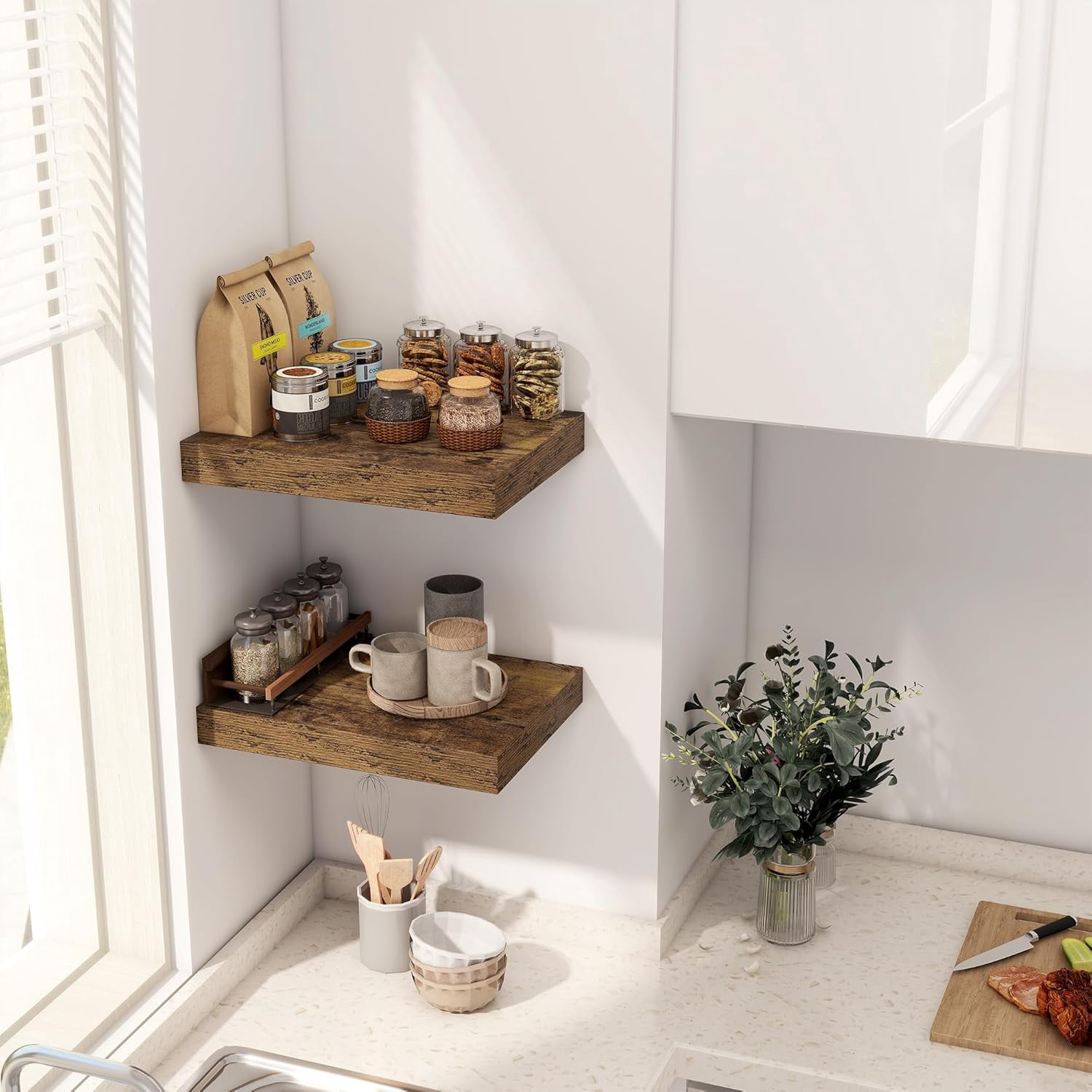 VYIHBO JKLCH LTKIF 16 Inch Floating Shelf Floating Book Shelf for Wall ...