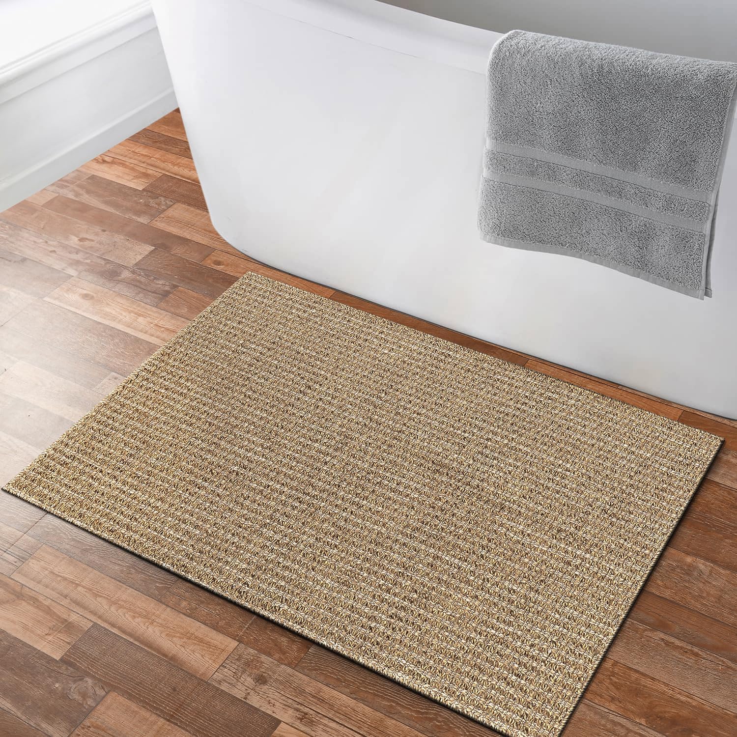 VYIHBO Luul Easy Jute 4x6 Natural Color Living Room Indoor Outdoor Area ...