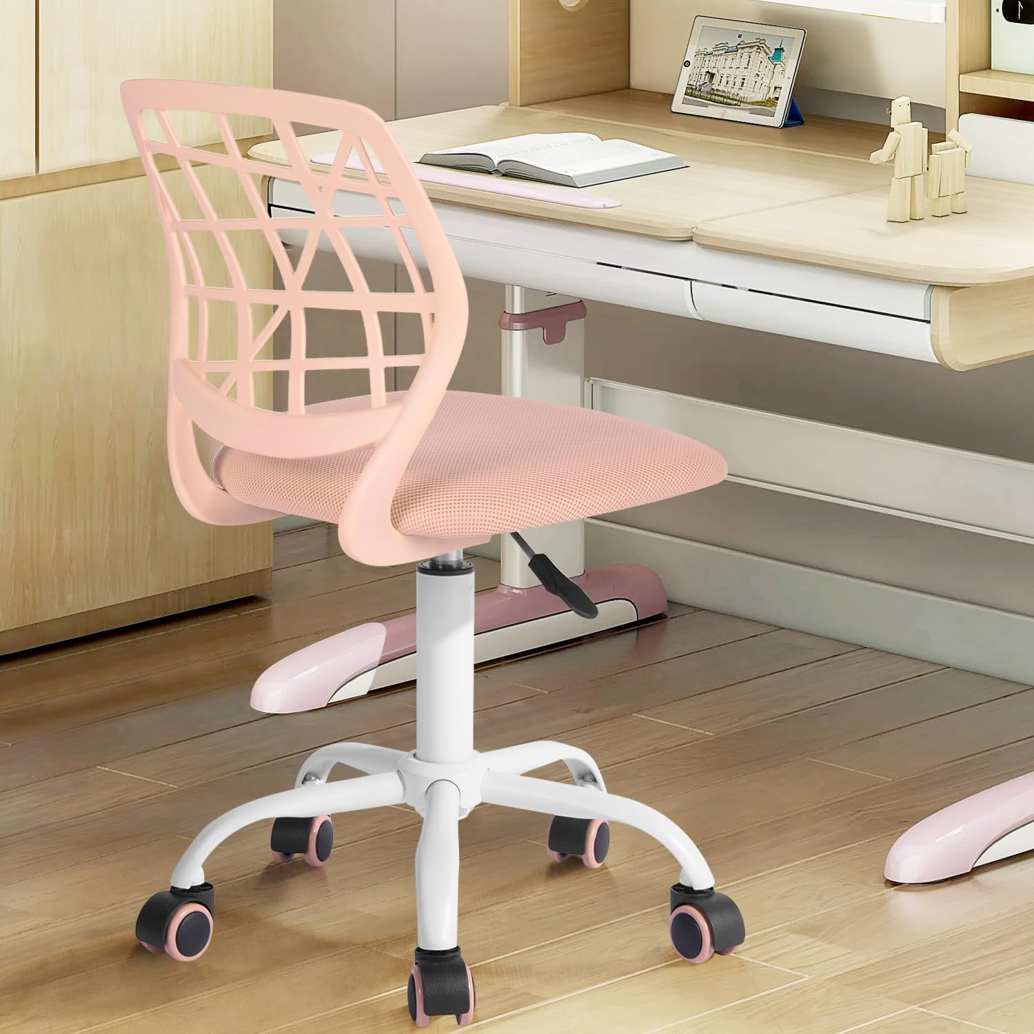 VYIHBO Mesh Desk Chair for Children Teens Armless Small Chic Student ...