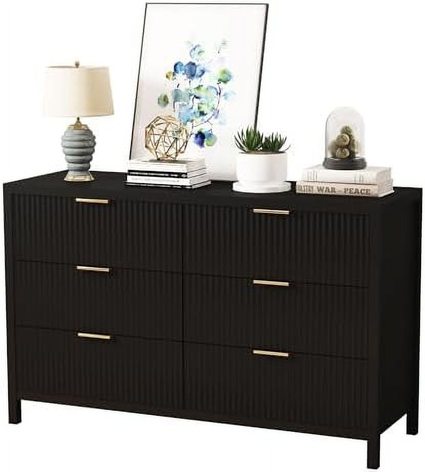 VYIHBO Nightstands with Drawers Modern Large Striped Bed with 2 Drawers ...