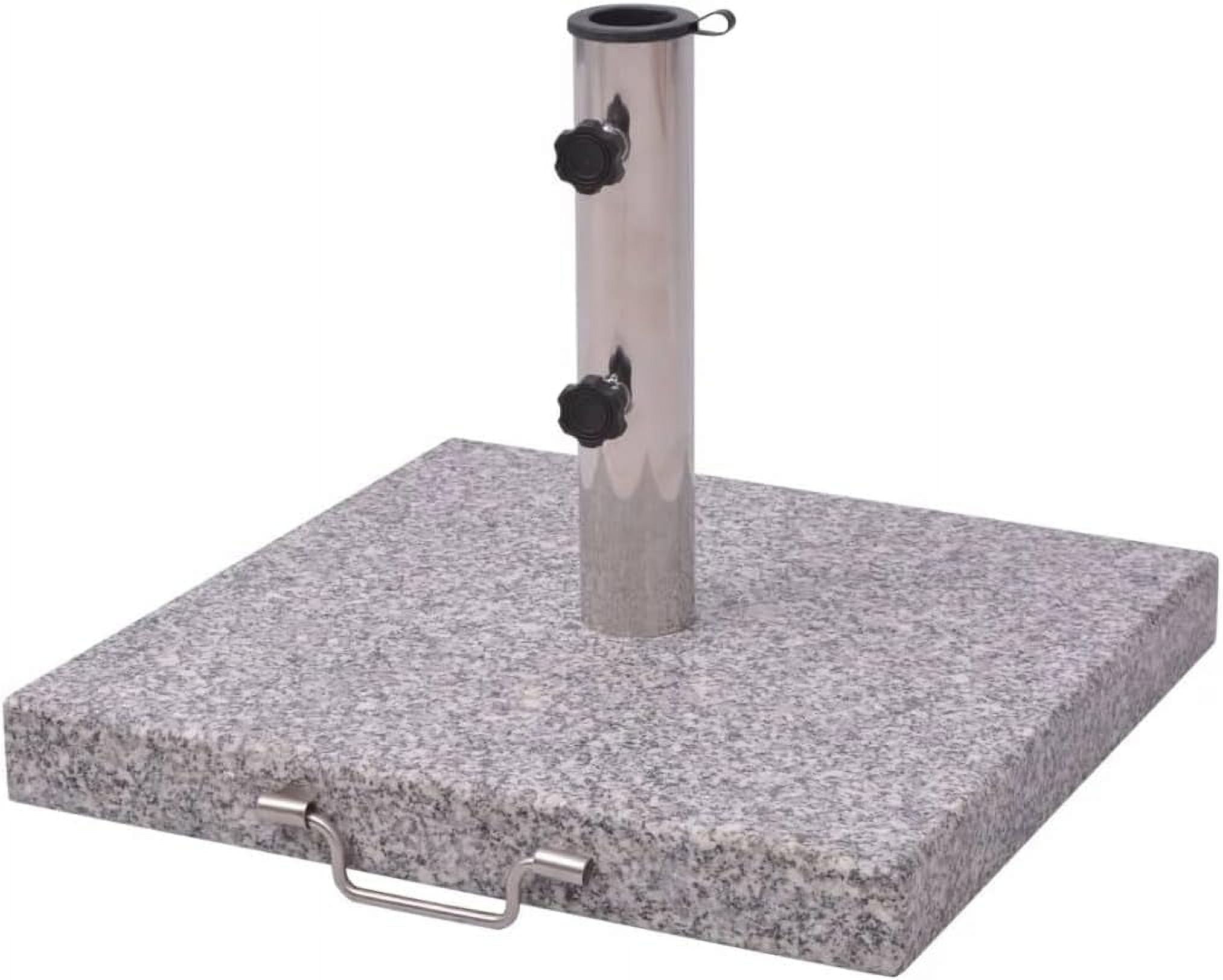 VYIHBO Parasol Stand - Portable Polished Granite Stainless Steel Frame ...