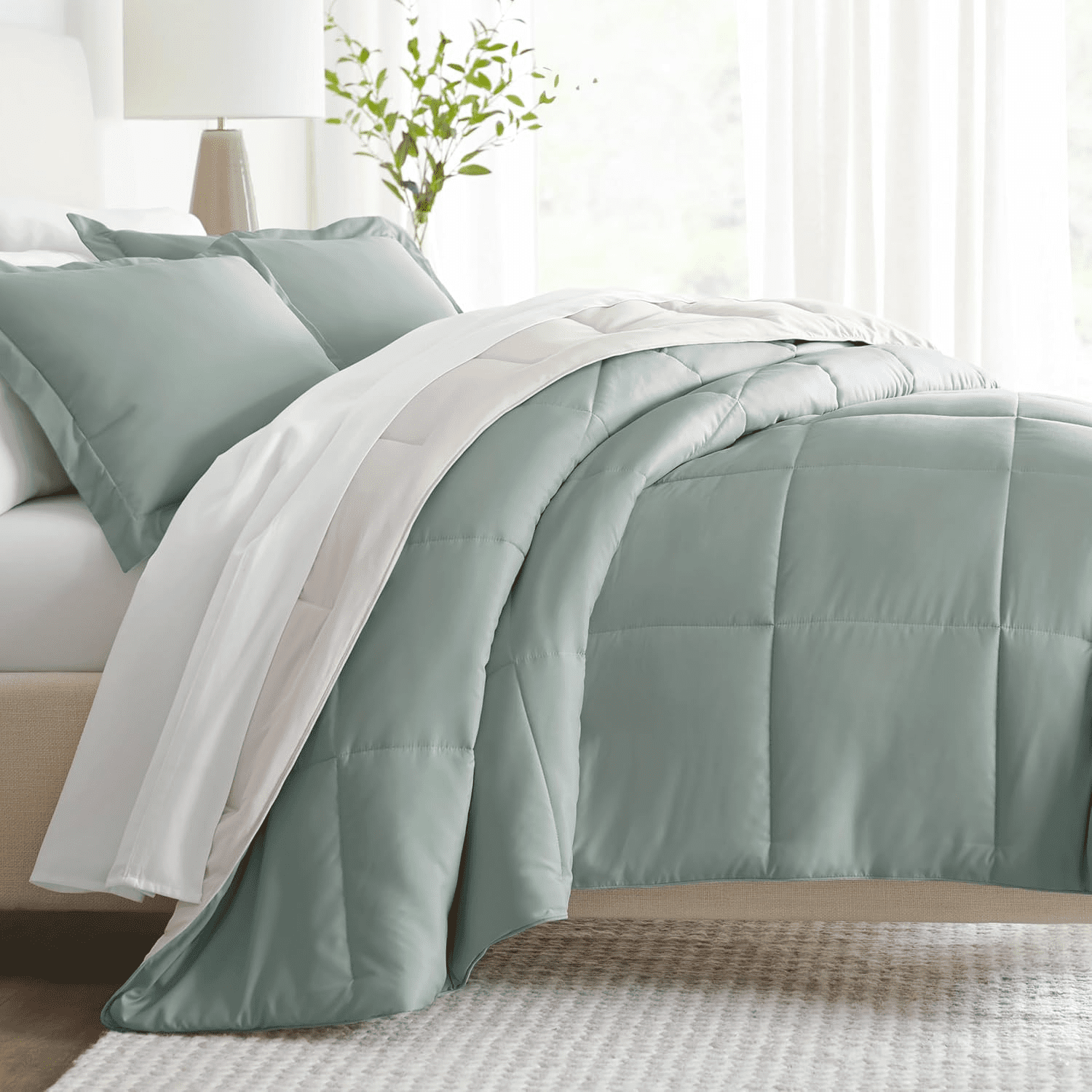 VYIHBO Reversible Queen/Full Comforter Set (3 Piece) - Bring with Our ...