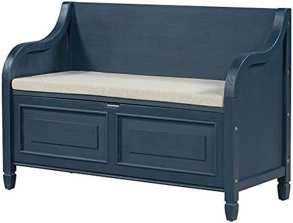 VYIHBO Rustic Entry Bench with Hidden Compartments and Removable ...