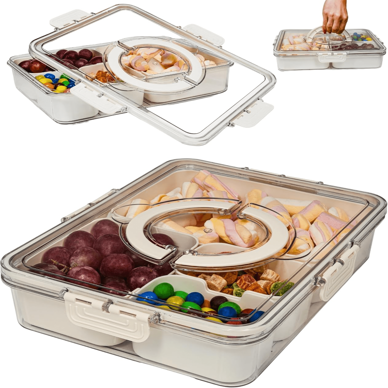 VYIHBO Small Snackle Container - Travel Snack Container - Snacklebox ...