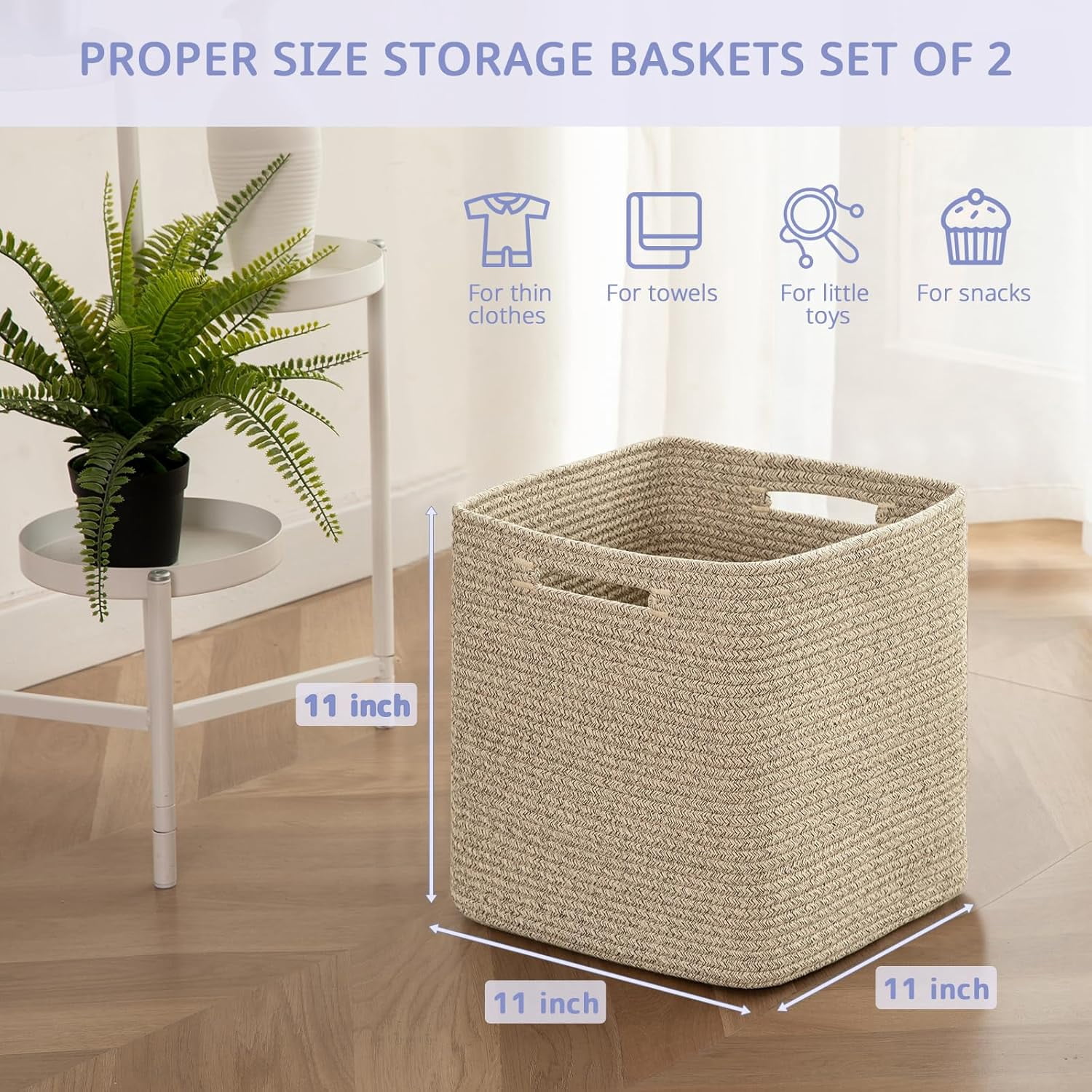 VYIHBO Storage Cubes 11 Inch Cube Organizer Collapsible Storage Bins ...