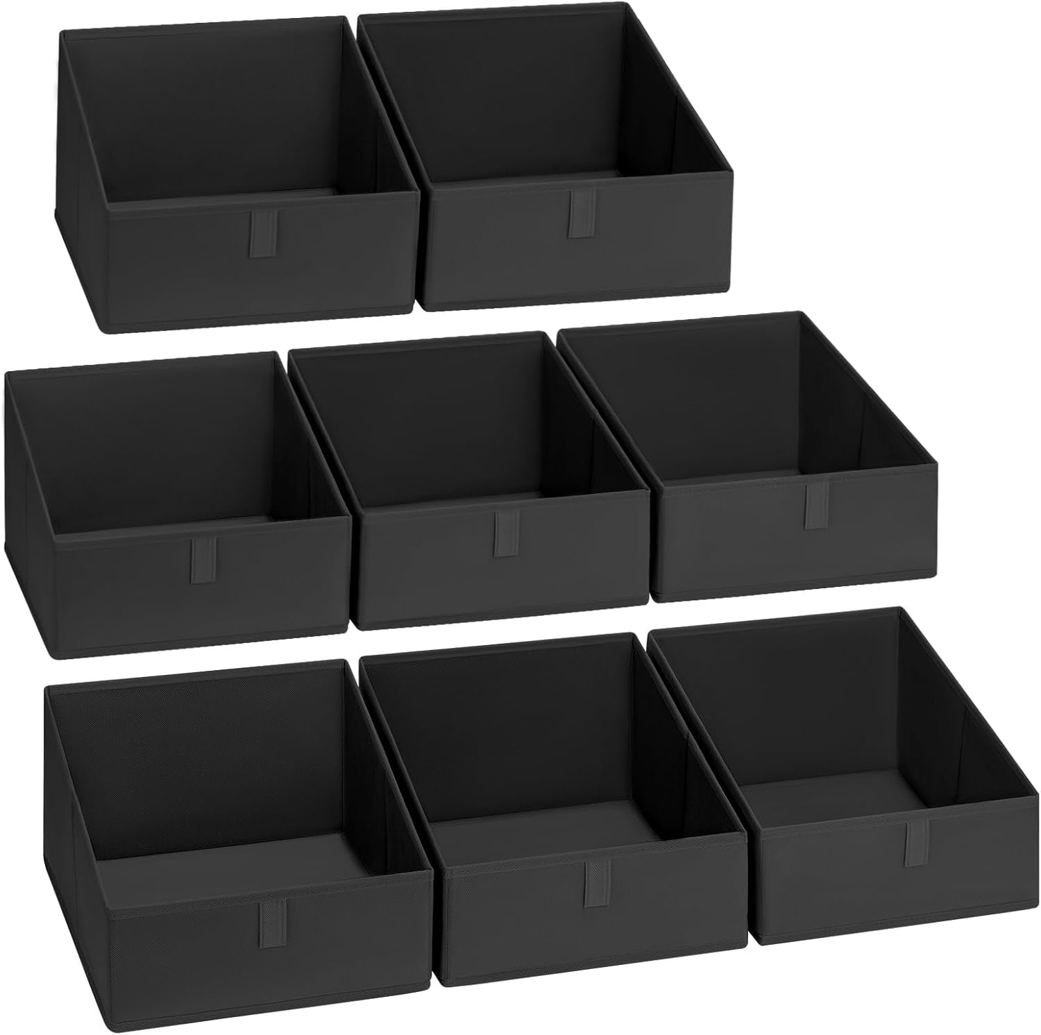 VYIHBO Trapezoid Storage Bins for closet shelves Closet Organzier Bins ...