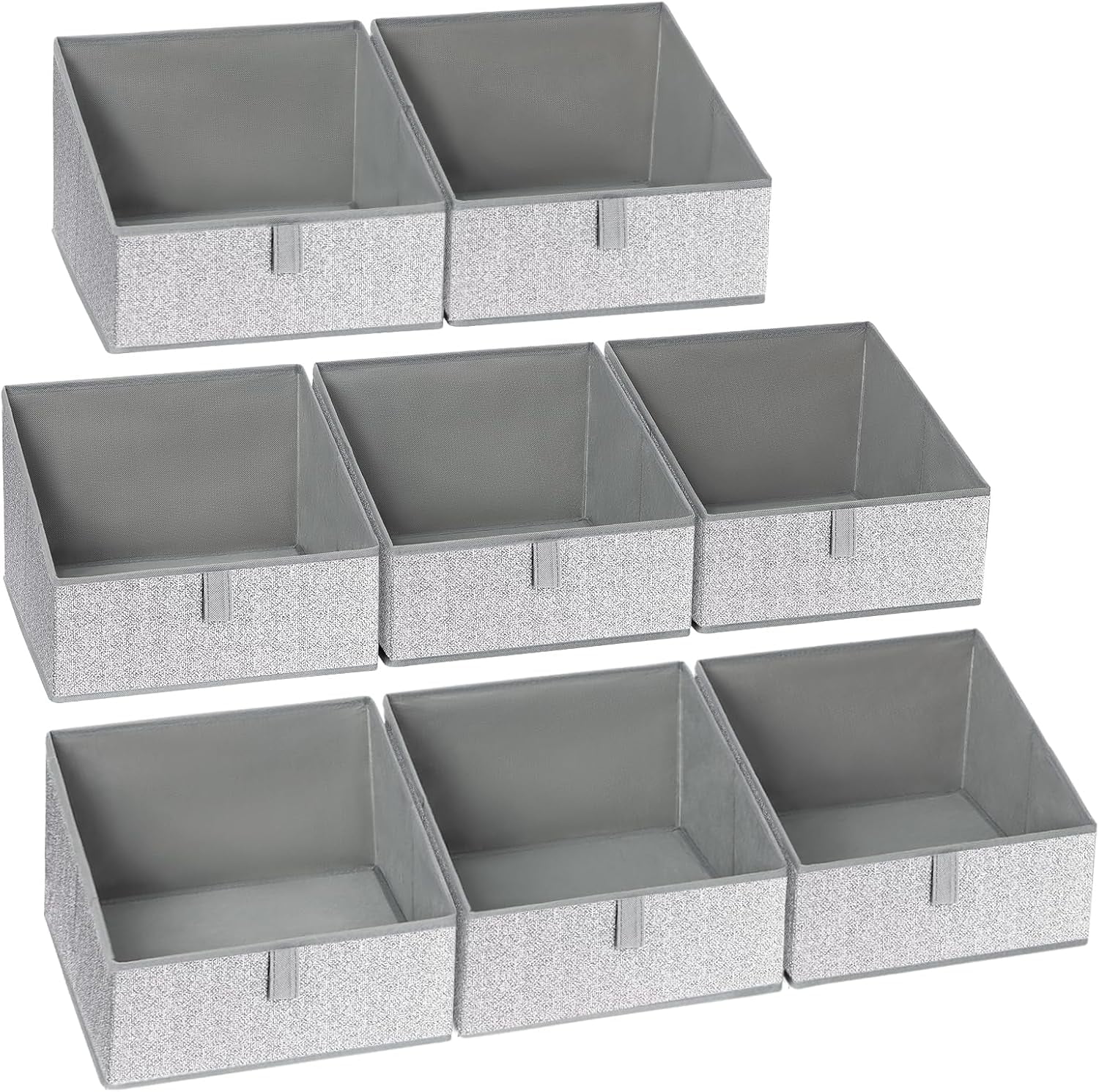 VYIHBO Trapezoid Storage Bins for closet shelves Closet Organzier Bins ...