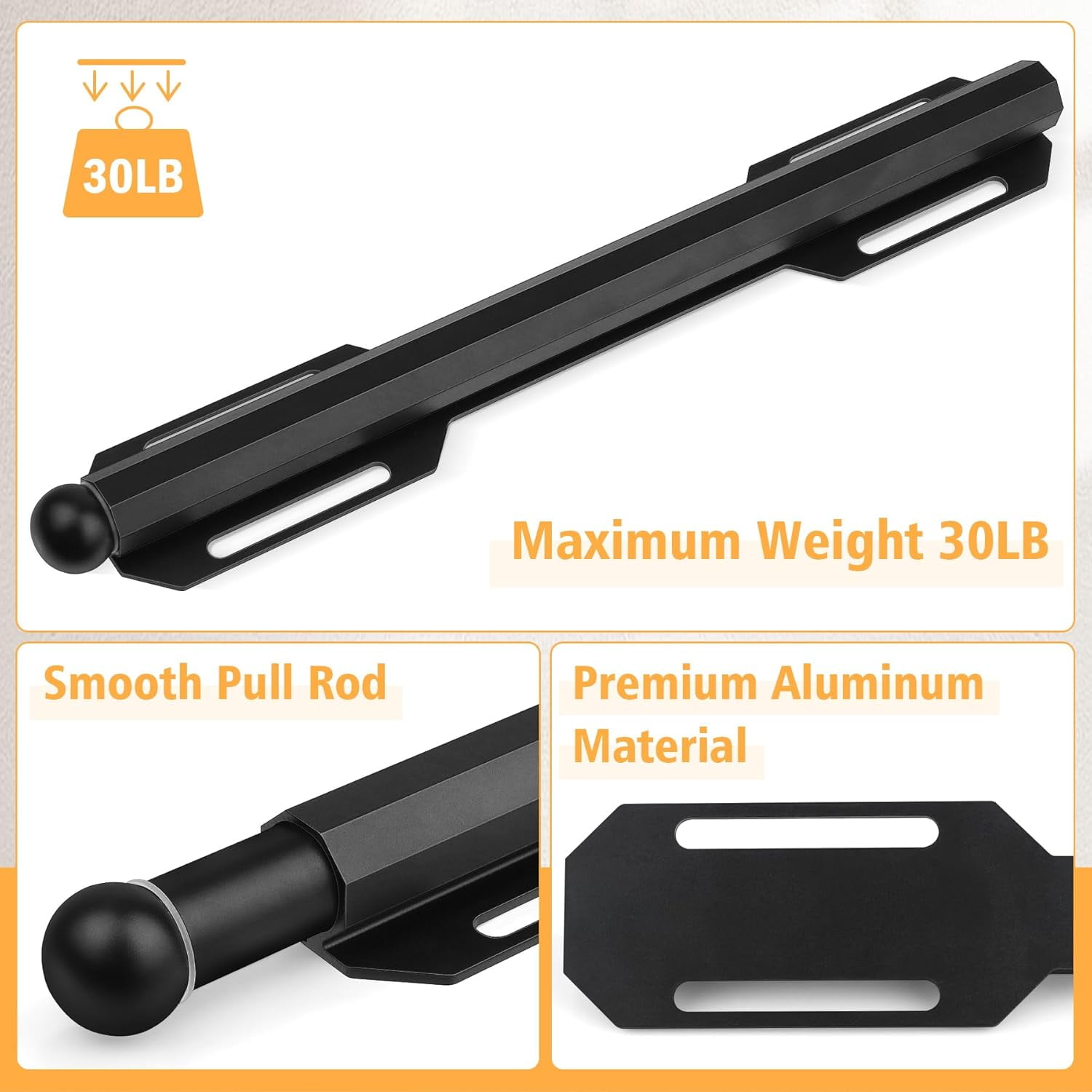 VYIHBO Valet Rod For Closet Pull Out Heavy Duty Adjustable Valet Rod ...