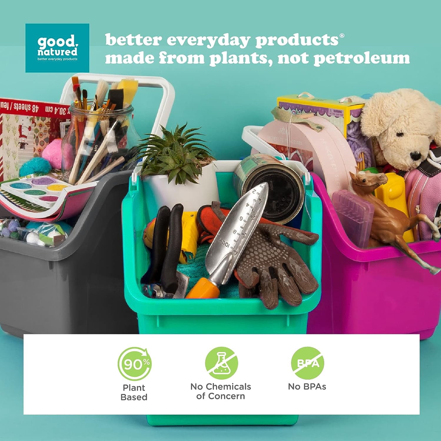 VYIHBO good natured Handy Tote Organizer 6 Gallon / 25 Liter \u2013 ...