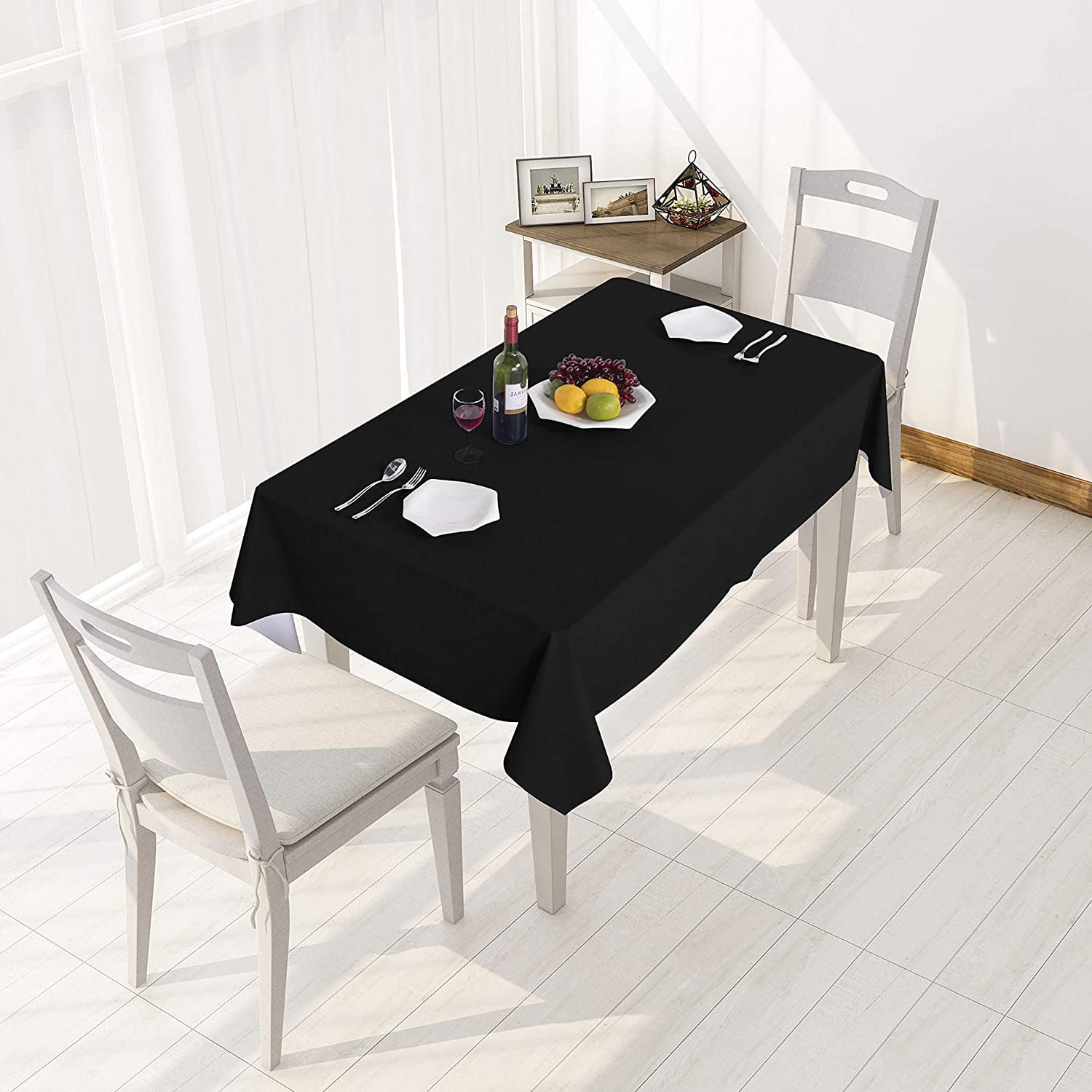 VYINO Clear Plastic 100% Waterproof Tablecloth - 54 x 78 Inch - Vinyl ...