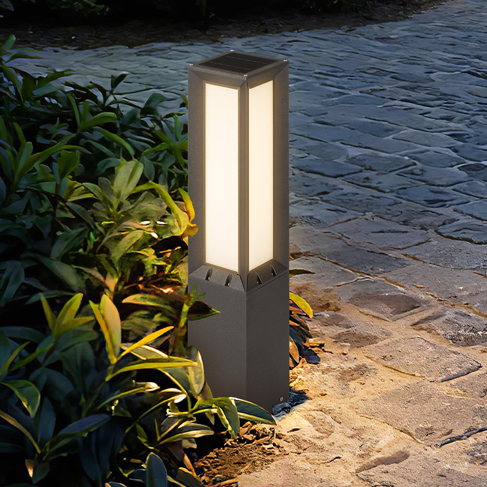 VZVI Landscape Path Light, 32'' Outdoor Pathway Light 3000K Aluminum Modern Bollard Lights IP65 ...