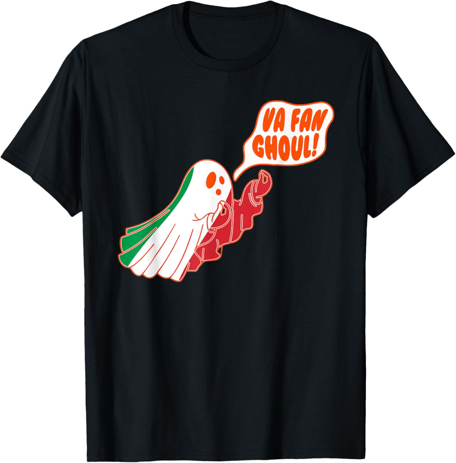 Va Fan Ghoul For Men Women Italian Funny Halloween Ghost T-Shirt ...