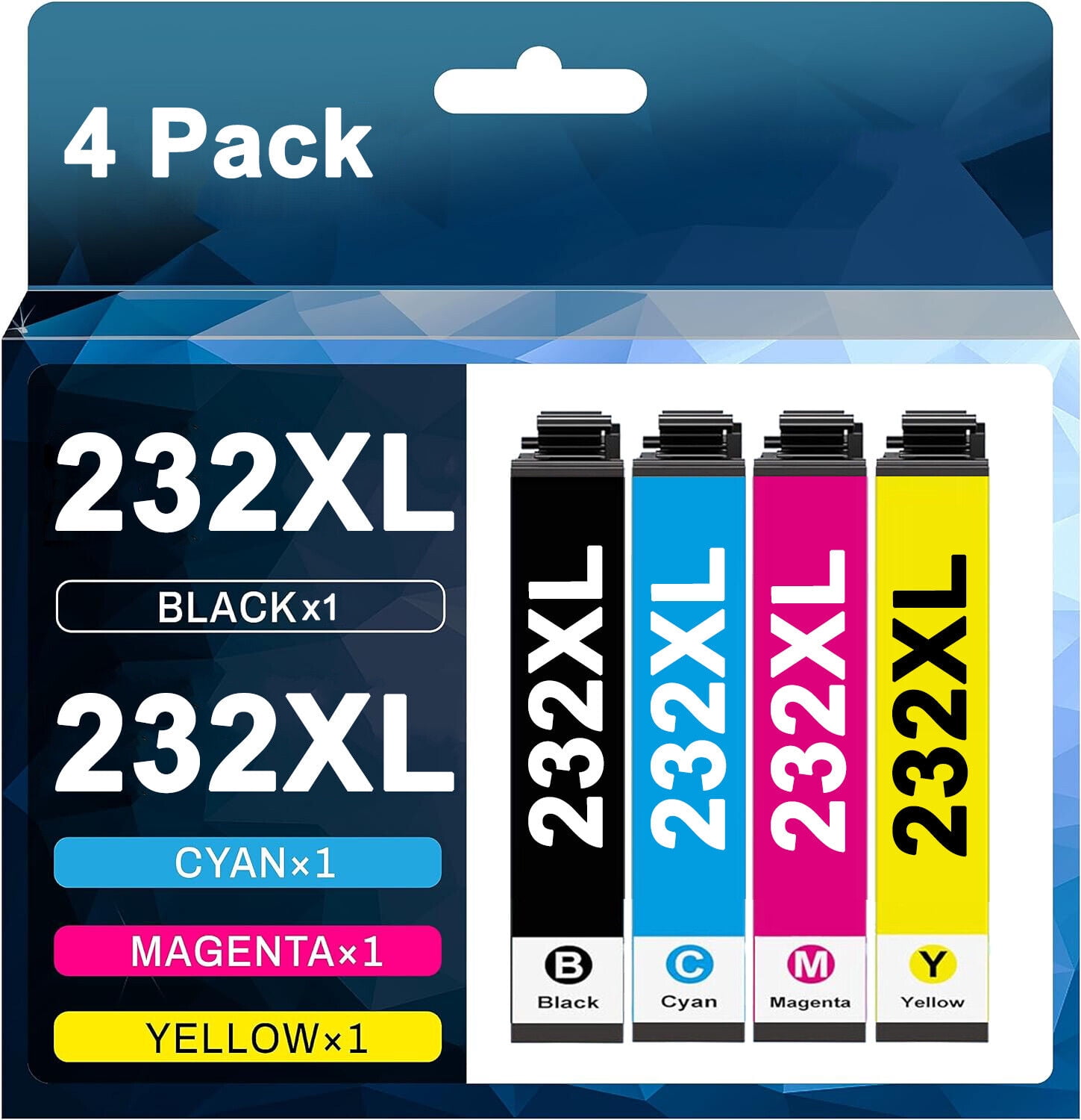 Epson 232XL 232 Printer Ink Cartridges - Compatible with WF-2930, WF-2950, XP-4200, XP-4205 ...