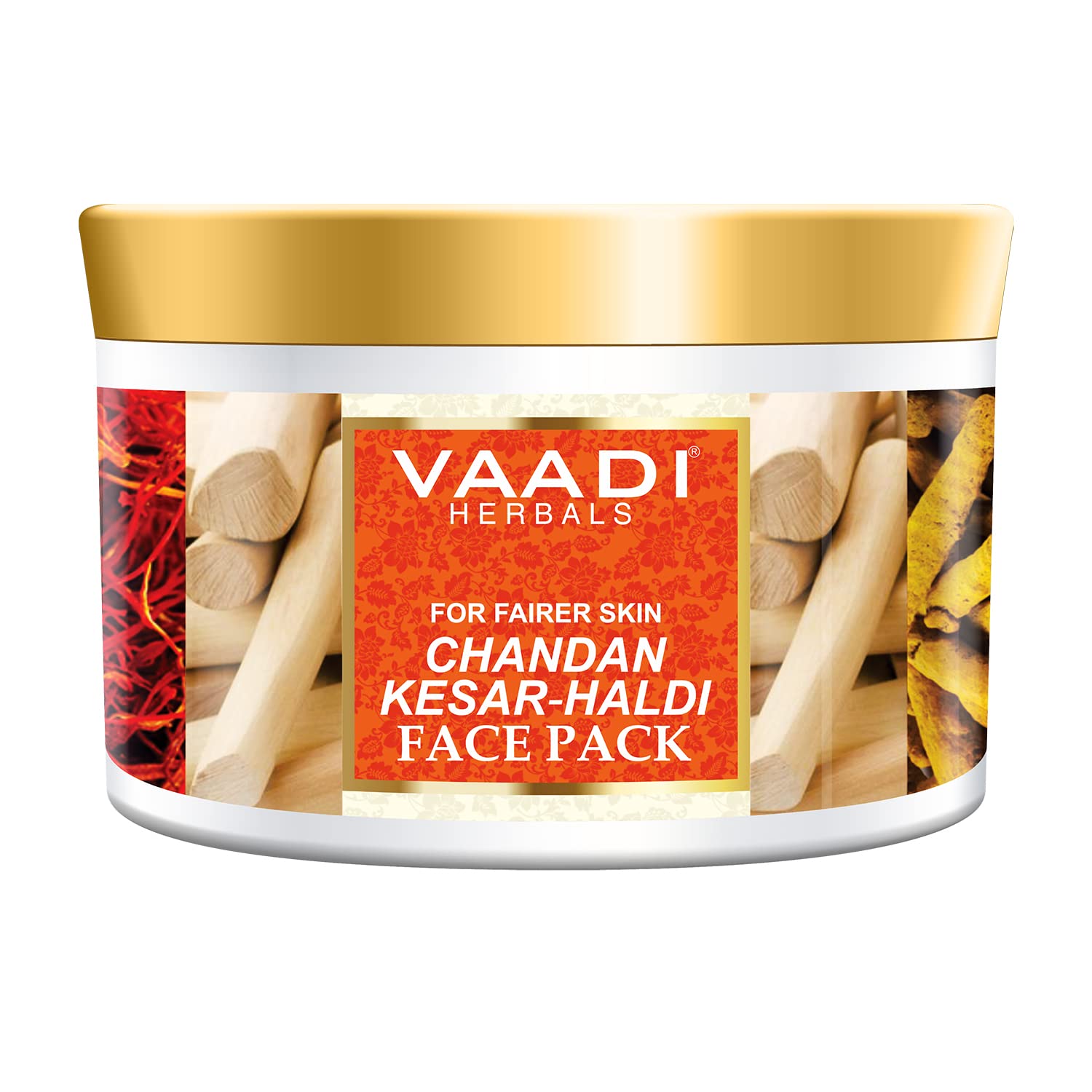 Vaadi Herbals Face Pack Chandan Kesar and Haldi 600g - Walmart.com