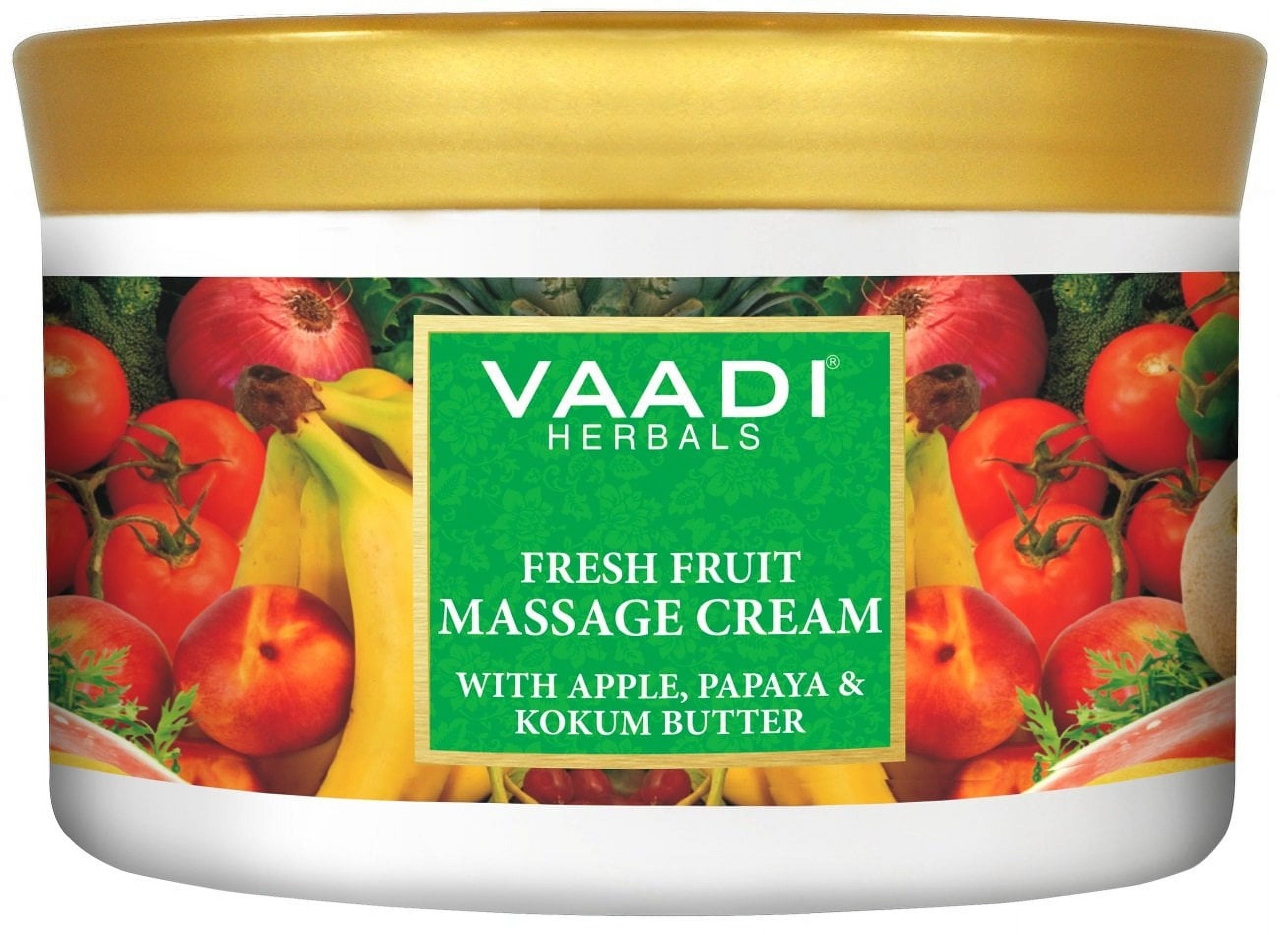 Vaadi Herbals Fresh Fruit Massage Cream With Apple, Papaya & Kokum ...