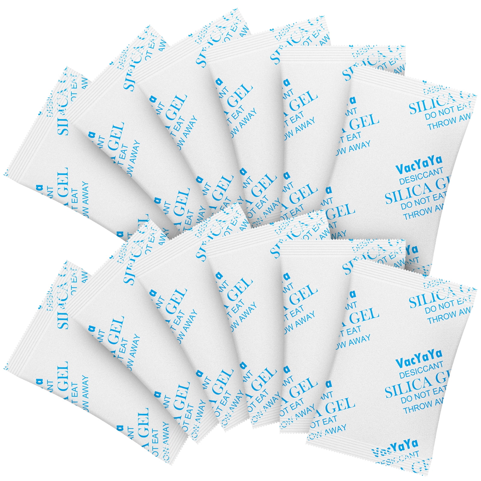 VacYaYa 10Gram(100Packets) Food Grade Silica Gel Packs ,Desiccants ...