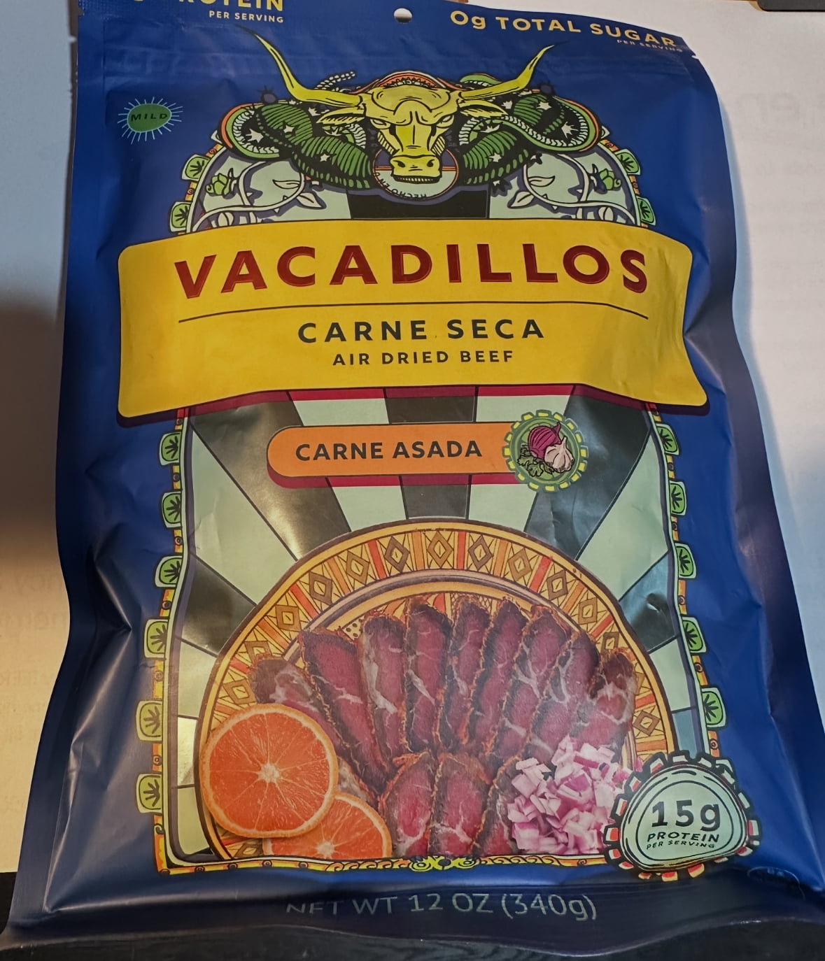 Vacadillos Carne Seca Carne Asada Air Dried Beef - Walmart.com