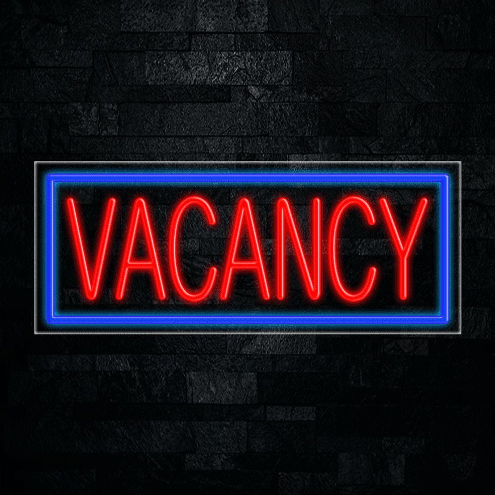 Vacancy LED Neon Sign 30"L x 12"H #31499 - Walmart.com