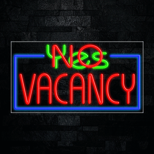 Vacancy-LED Neon Sign 33"L x 18"H #31122 - Walmart.com