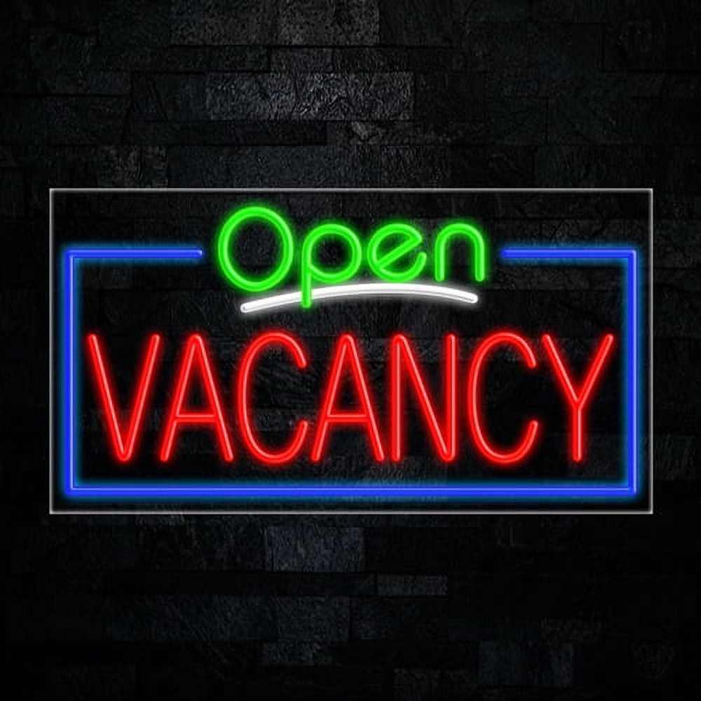 Vacancy LED Neon Sign 33"L x 18"H #35901 - Walmart.com