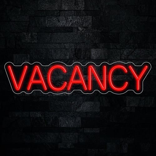 Vacancy Neon LED Sign 27"L x 6"H #32842 - Walmart.com