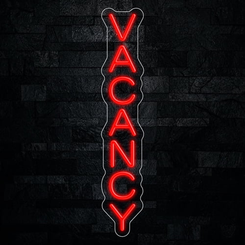 Vacancy Neon LED Sign 5"L x 27"H #32843 - Walmart.com
