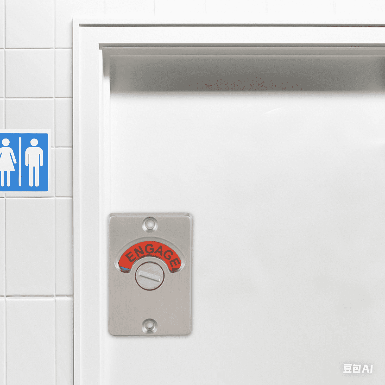 Vacant/Engaged Indicator Privacy Bolt Door Lock for Bathroom Toilet ...