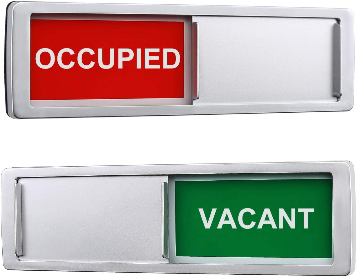 Vacant Occupied Privacy Sign, Vacant Occupied Door Sign for Home Office Restroom Conference ...