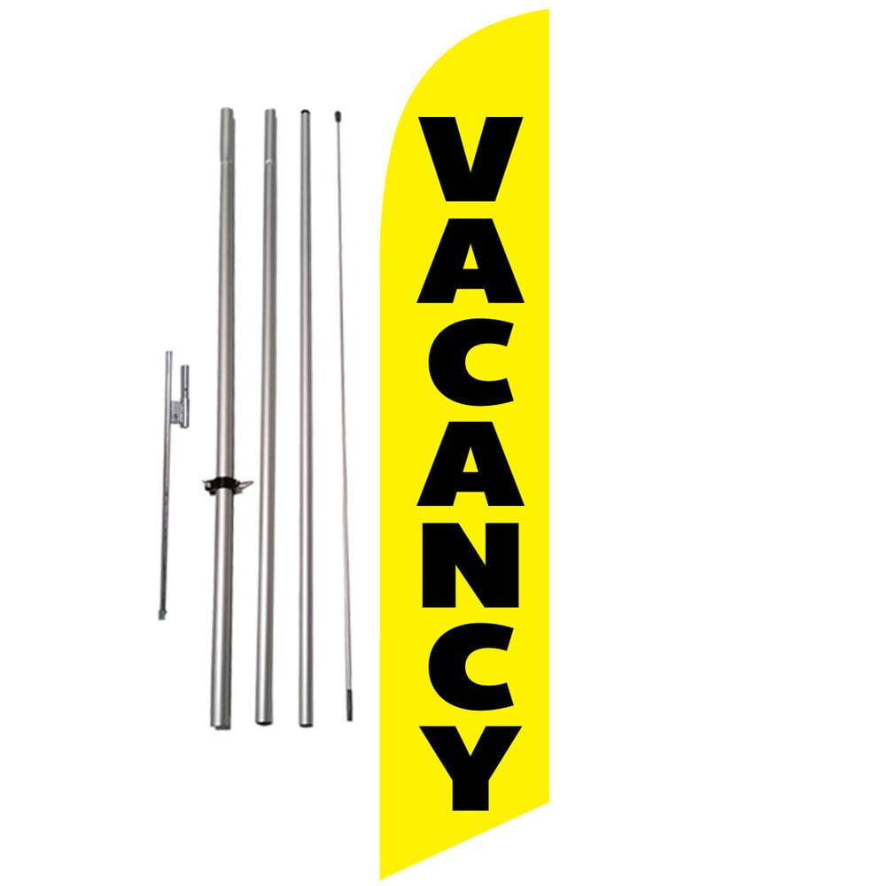 Vacany Room Available 15ft Feather Banner Swooper Flag Kit with pole ...