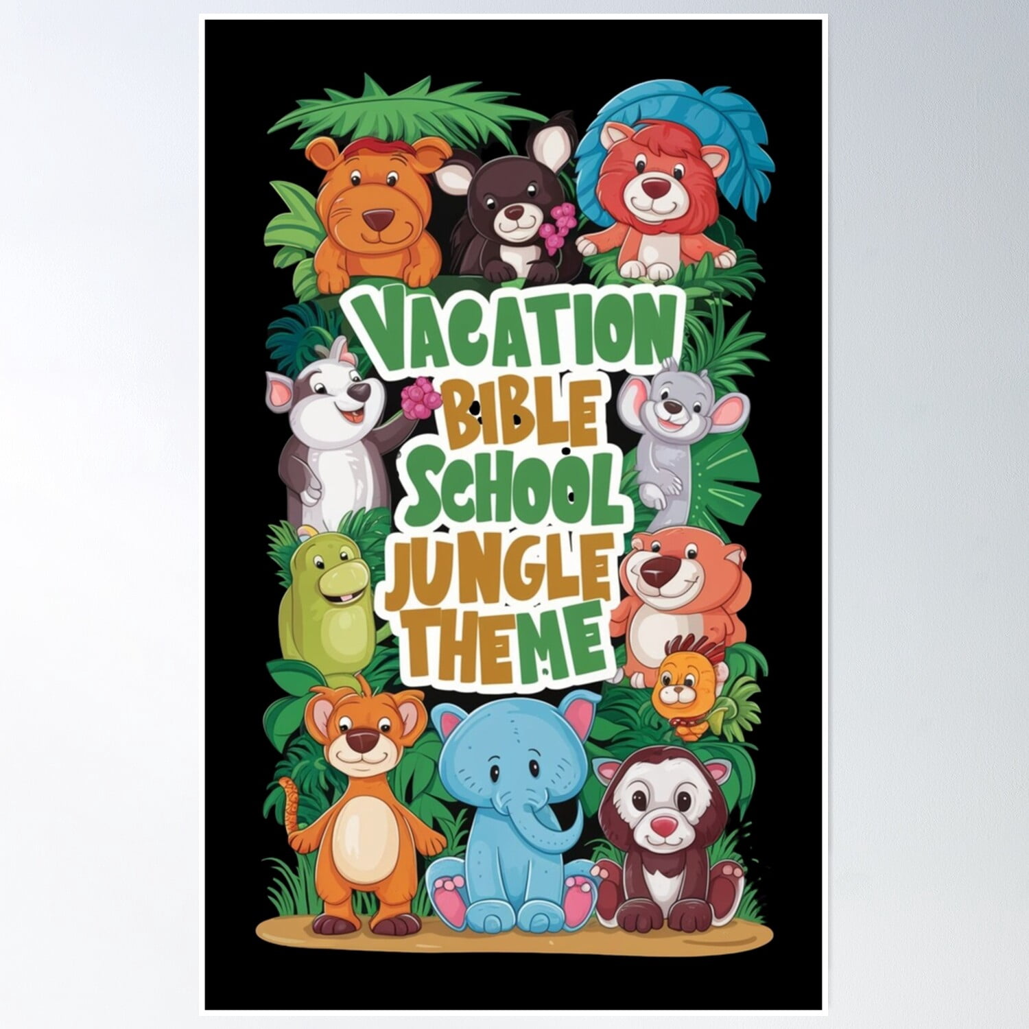 Vacation Bible School Poster Wall Art, Modern Wall Decor, 12x18 ...