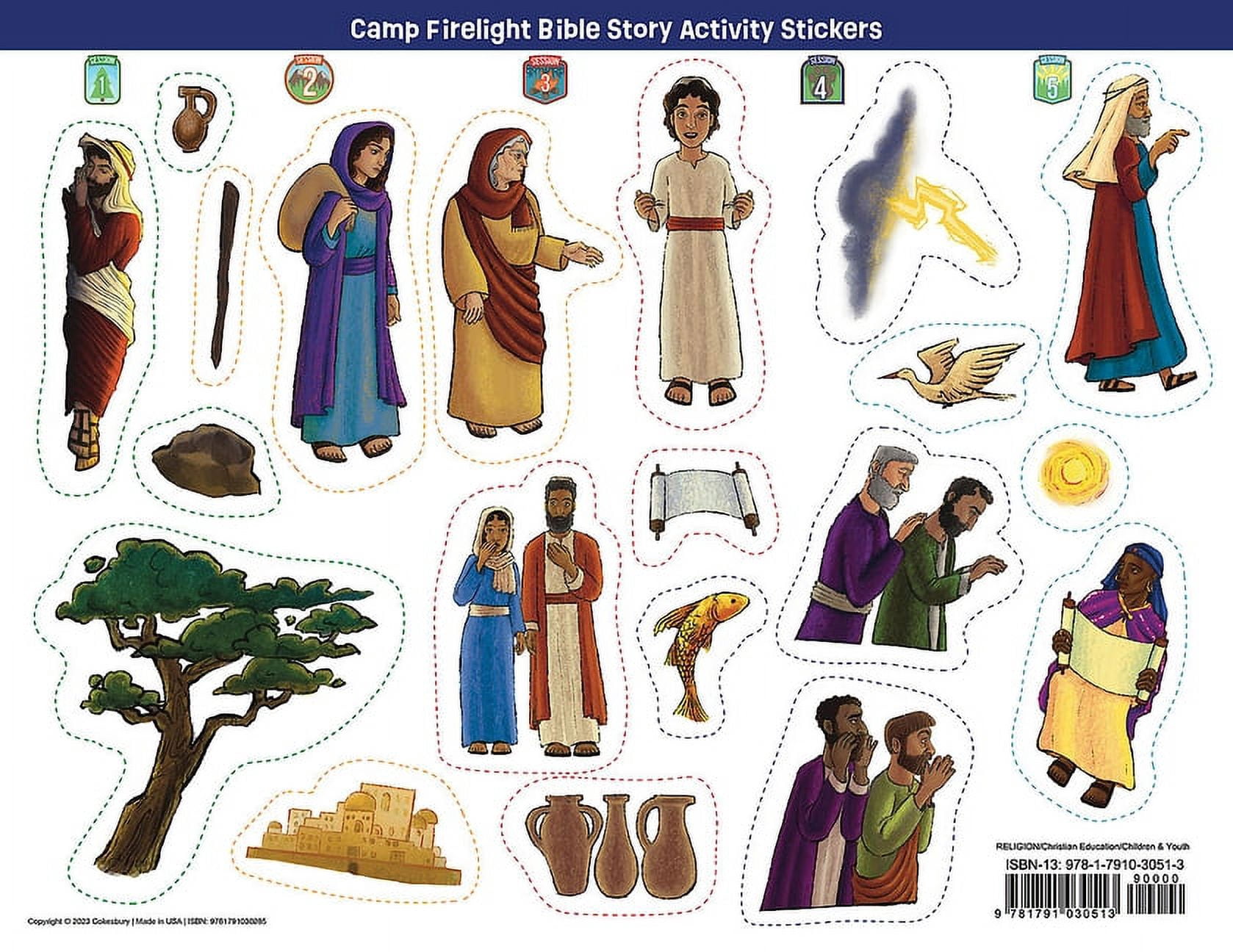 Vacation Bible School (Vbs) 2024 Camp Firelight Bible Story Activity ...