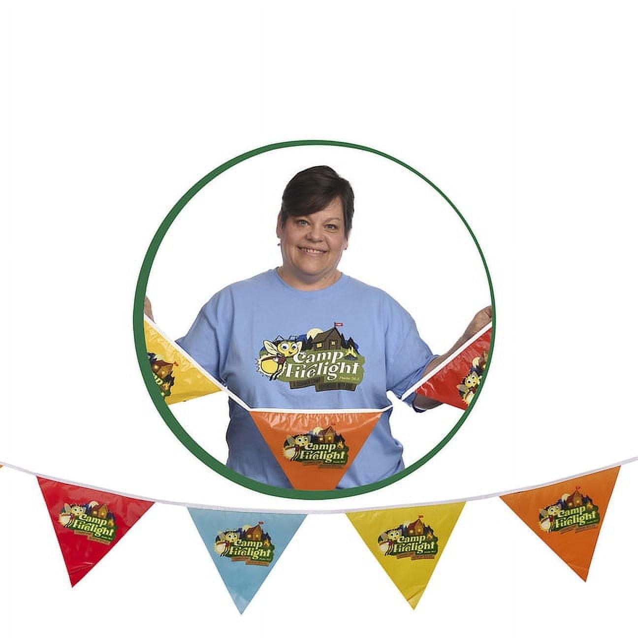Vacation Bible School (Vbs) 2024 Camp Firelight LOGO String Flags: A ...